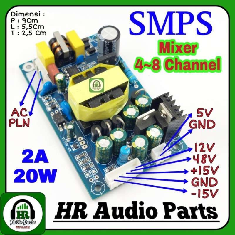 Jual Smps Psu Mixer 4 - 8 Channel Power Supply Pm-122i Universal 2a Max 20w Di Seller Aghanim ...