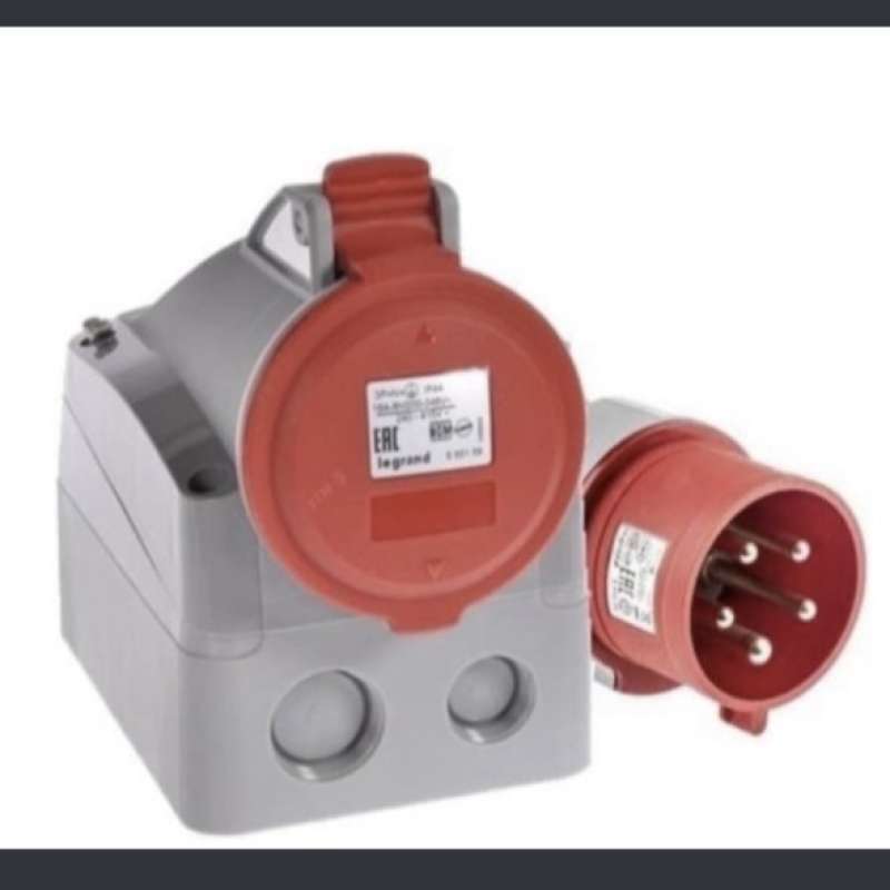 Jual Surface Mounting 5 Pin 3p+n+e 16a Legrand Socket+plug Di Seller ...