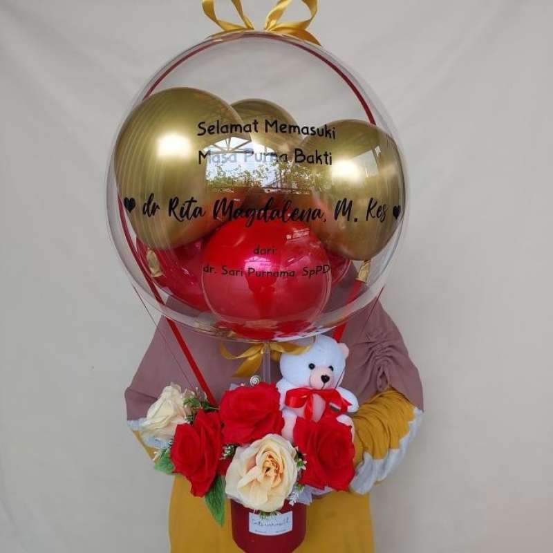 Promo Bucket Balon Buket Bunga Boneka Kado Wisuda Hari Guru Ulang Tahun ...