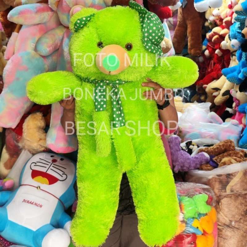 Promo Boneka Hewan Teddy Tedy Tedi Bear Beruang Hijau Muda Jumbo Besar ...
