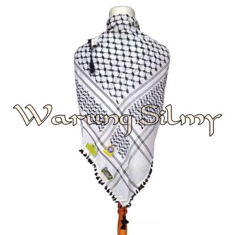 Jual Sorban Palestina Putih, Sorban Almas Arafat, Sorban Segi 4 ...