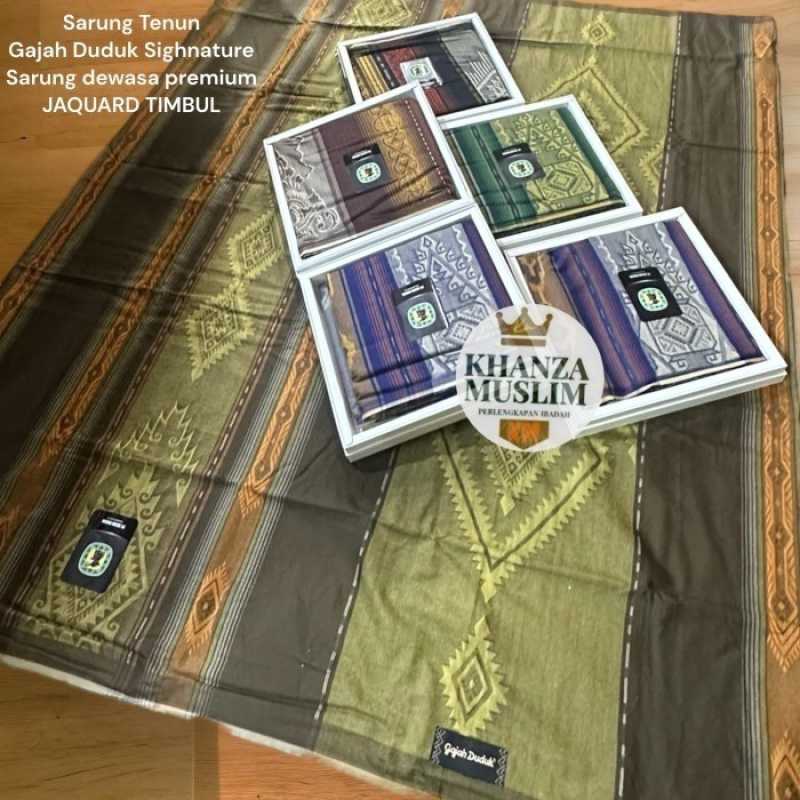 Jual Sarung Gajah Duduk Premium Signature High Quality Di Seller Zati ...