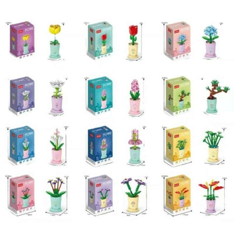 Promo Nano Block Mainan Balok Building Block Nano Bricks Balok Flower ...