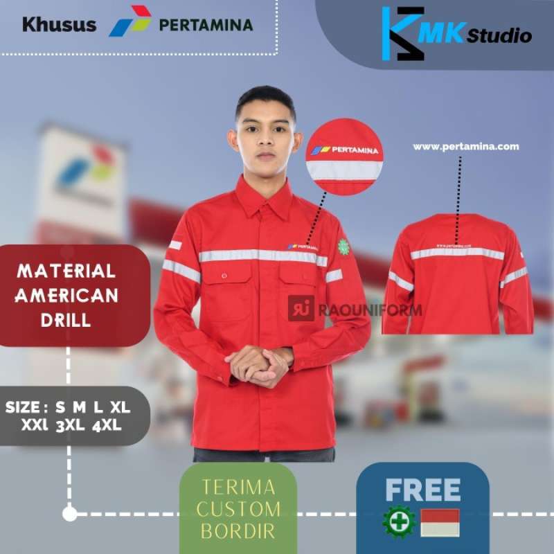 Promo Promo- Baju Safety Tangan Panjang Pertamina Atasan Wearpack ...