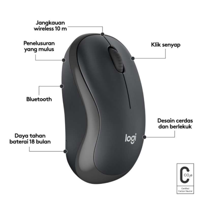 Jual Mouse Logitech Wireless M240 Bluetooth Silent Original Garansi 1 ...