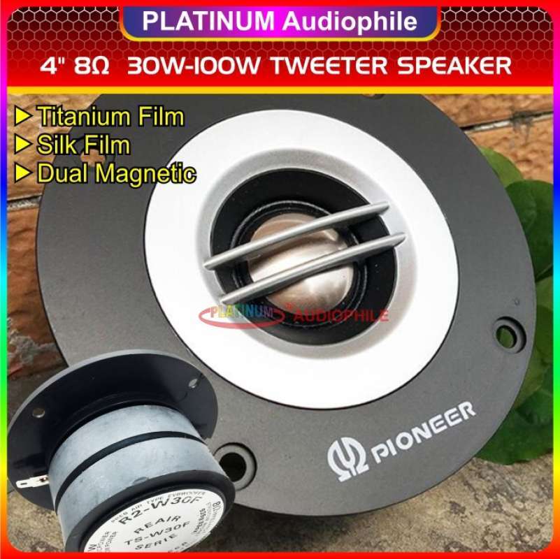 Promo Tweeter 4 Inch 8 Ohm 100 Watt Titanium Film Dual Magnet Tweter ...