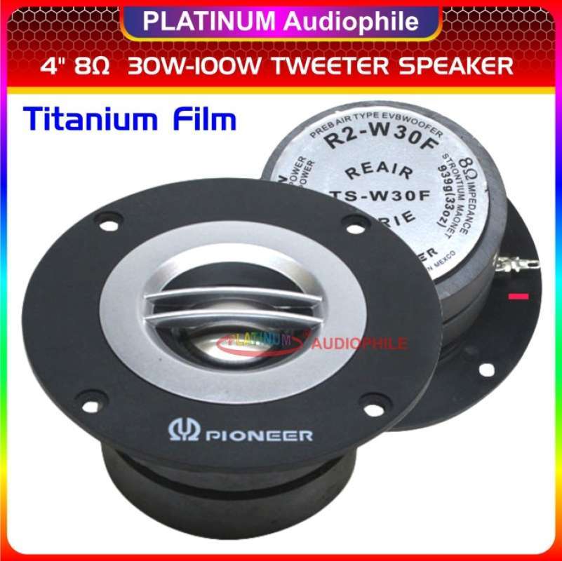 Promo Tweeter 4 Inch 8 Ohm 100 Watt Titanium Film Dual Magnet Tweter ...