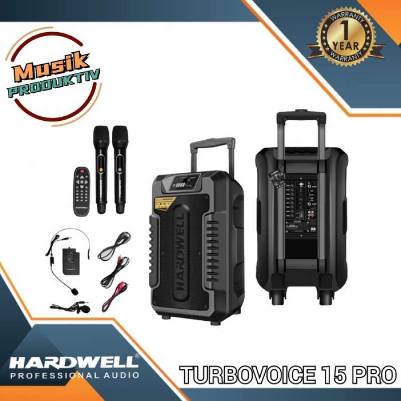 Promo Speaker Portable Hardwell Turbovoice 15 Pro Diskon 23% Di Seller ...