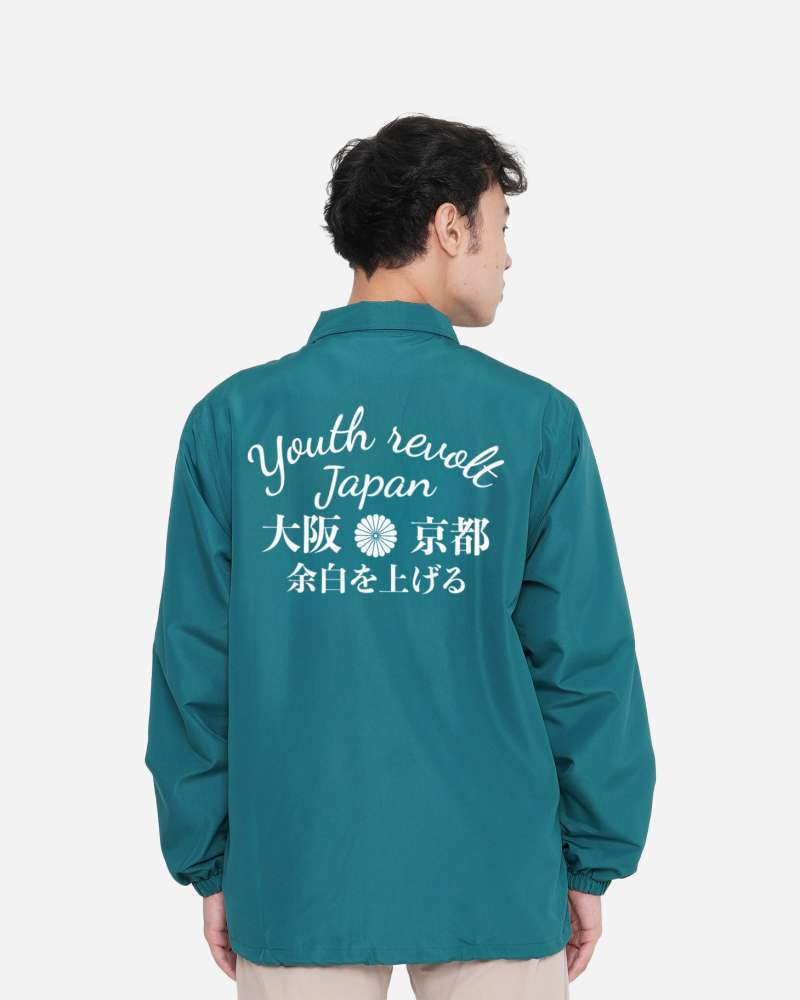Promo Erigo Bosozoku Coach Jacket Graphic Yazuko Shade Spruce Diskon 60 ...