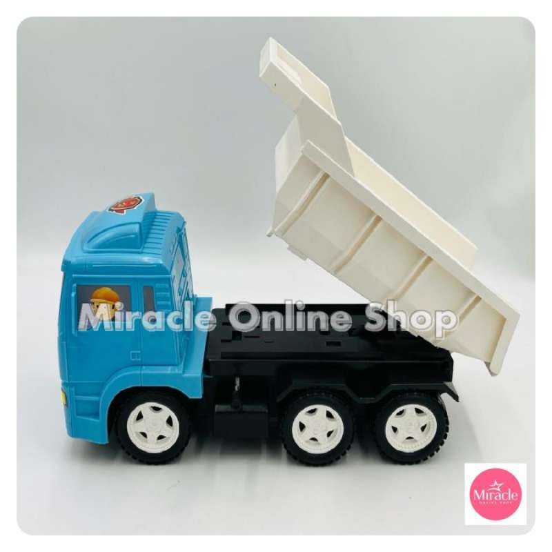 Promo Mainan Mobil Dump Truk Besar / Mobil Truk Sampah - Hijau 44cm Bsr ...