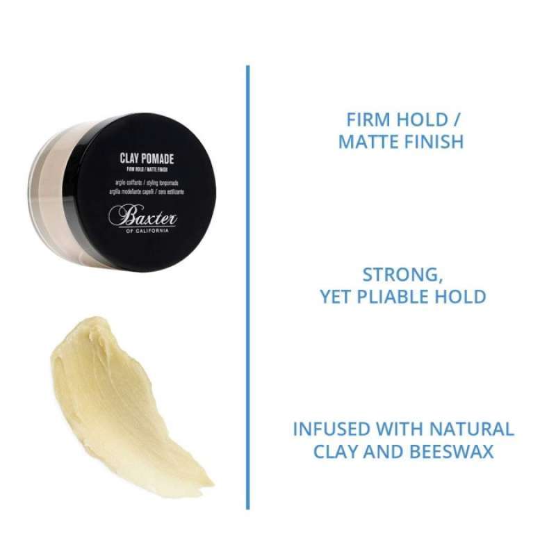 Jual [ori Usa] Baxter California Clay Pomade Matte Strong 60 Ml Wax ...