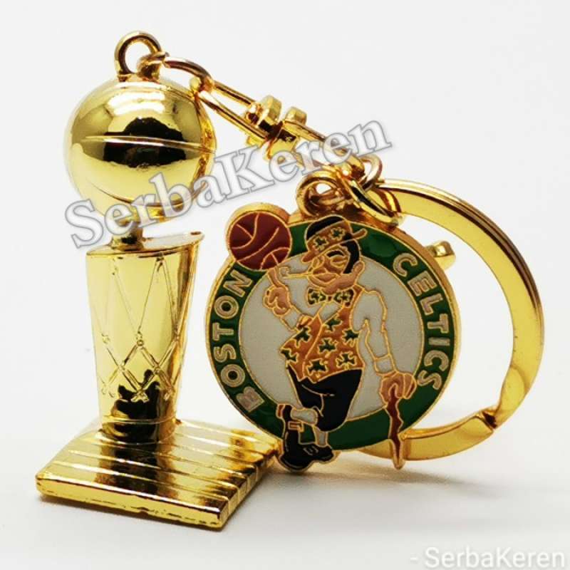 Promo Boston Celtics Nba Trophy Piala Gantungan Kunci Gold ( Import ...