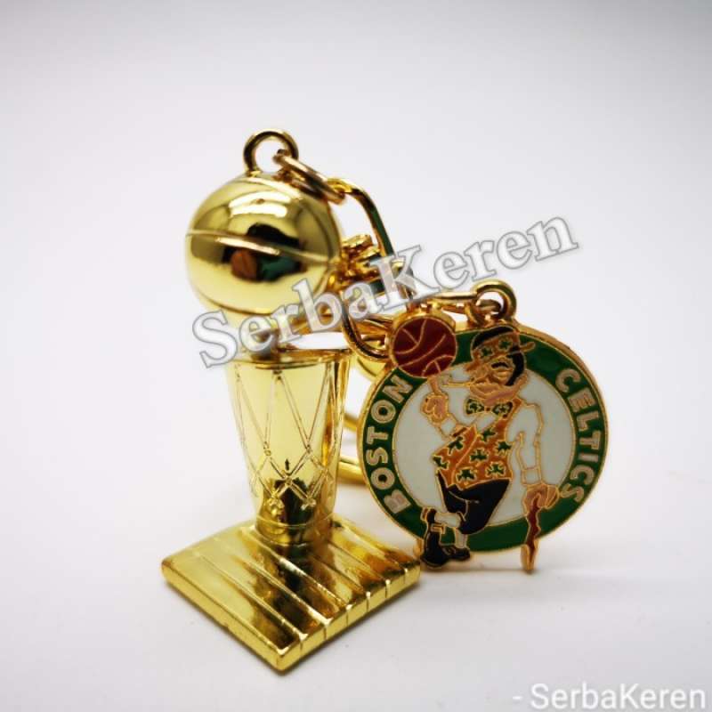 Promo Boston Celtics Nba Trophy Piala Gantungan Kunci Gold ( Import ...