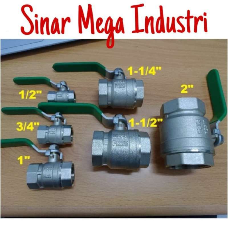 Promo Ball Valve Kuningan Chrome 2,5 - Stop Kran Pn25 Bello Diskon 23% ...