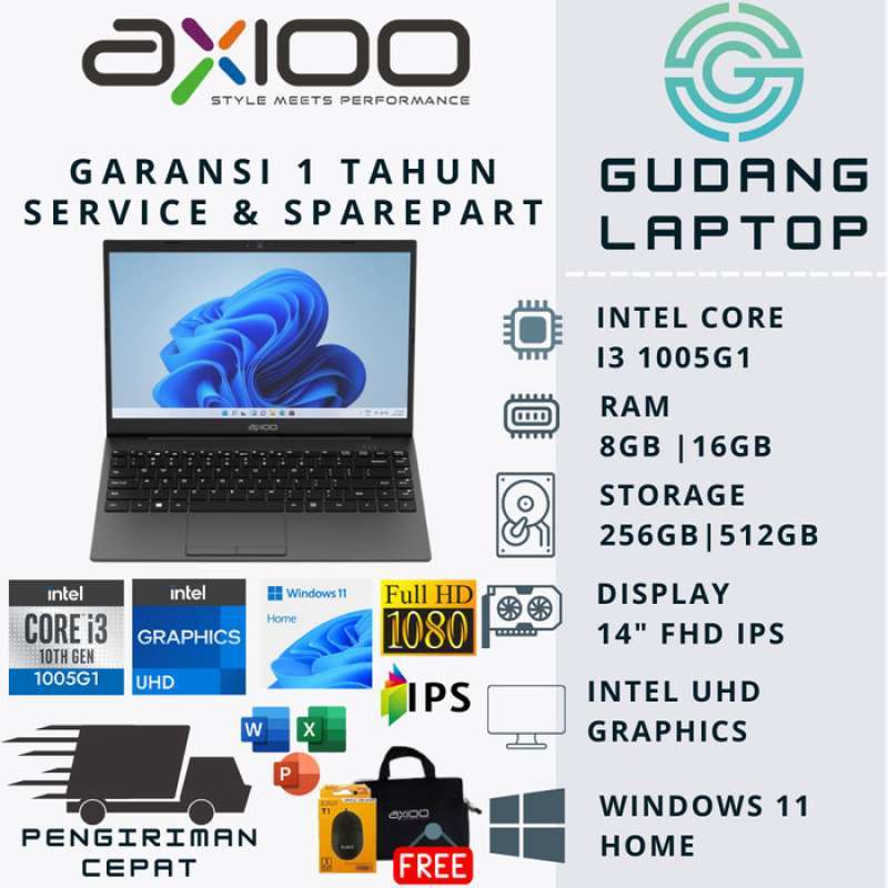 Promo Laptop Baru Axioo Mybook Hype 3 Intel I3 1005g1 8gb 256gb Fhd Ips ...