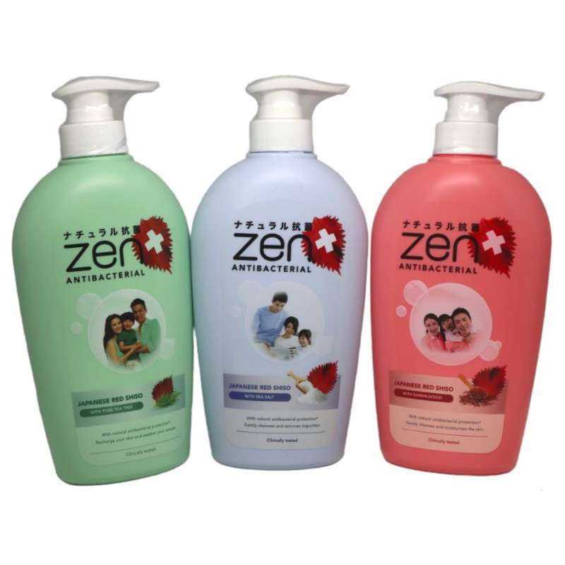 Jual Zen Antibacterial Body Wash Japanese Red Shiso Pump 480ml Pmg Di ...