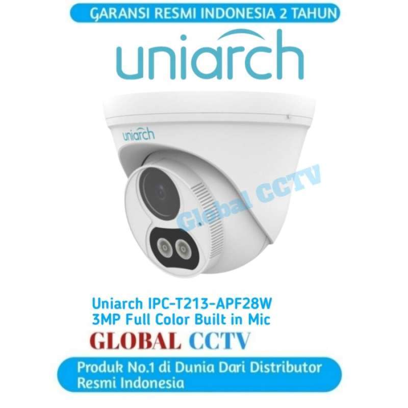 Promo Uniarch Ipc-t213-apf28w 3mp Audio Turret Ip Camera Dual Light Diskon 23% Di Seller ...