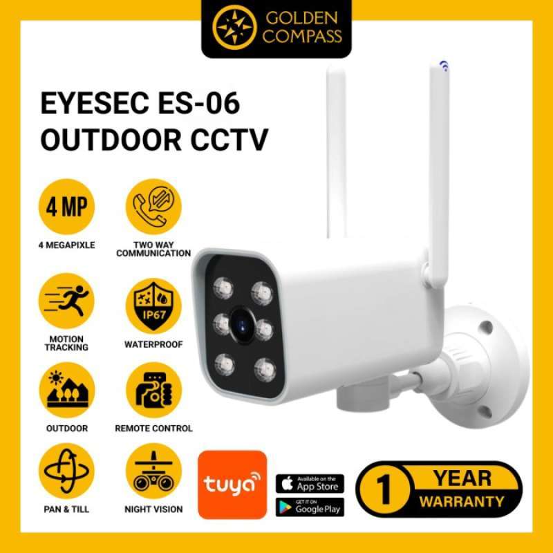 Promo Cctv Outdoor Es-06 Eyesec 3x Zoom Ip66 Tuya App Diskon 23% Di Seller Tuplens Store ...