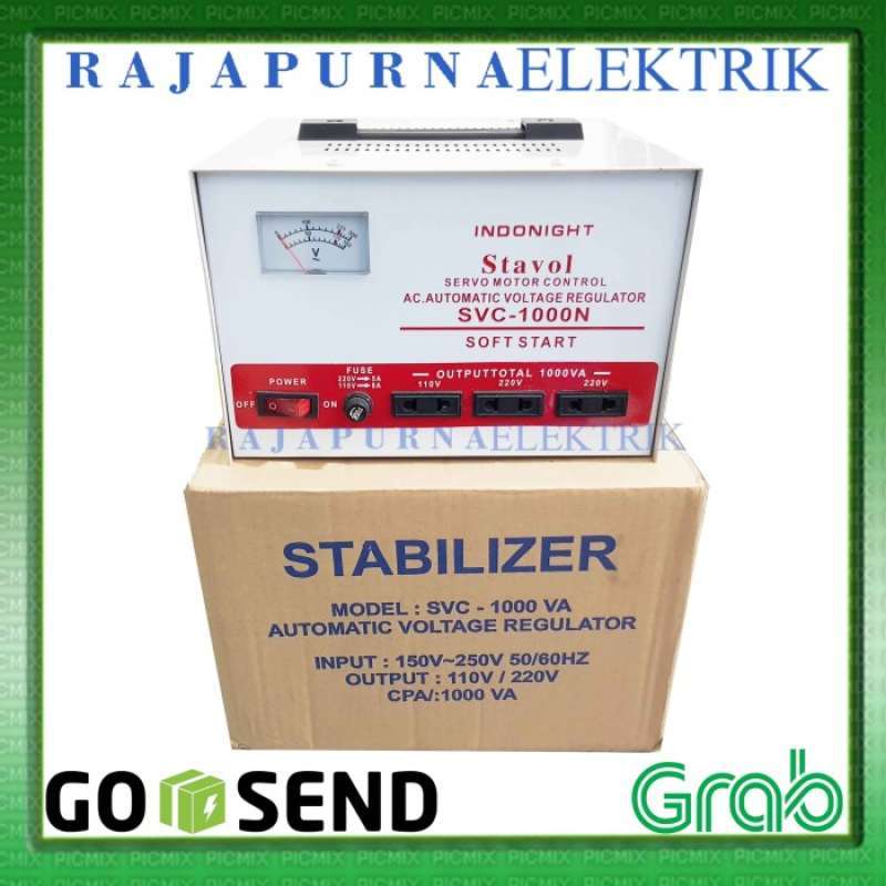 Promo Stabilizer Servo Motor Indonight 1000va - 1000 Va Stavol Avr Diskon 23% Di Seller ...