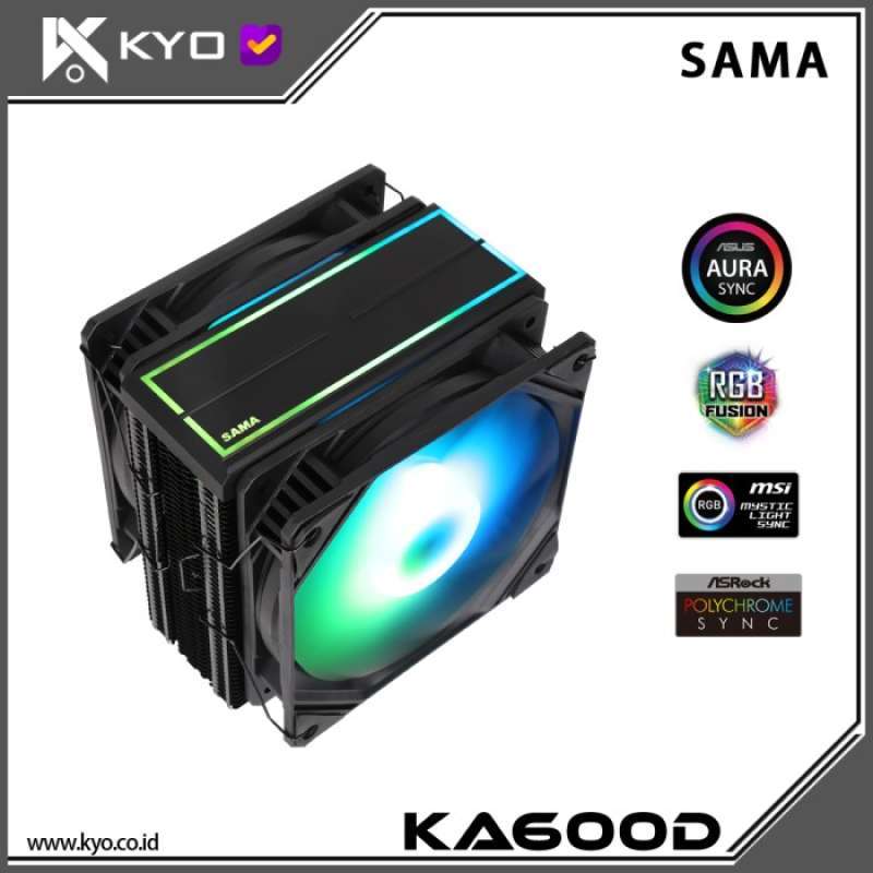 Promo Kyo Sama Ka600d Cpu Cooler Argb Fan Cessor Hsf Cooler Argb Diskon ...