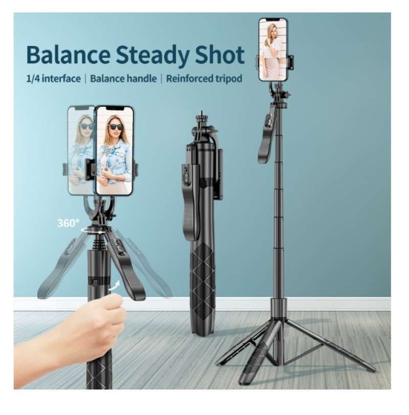 Promo Smartcom Tripod Tongsis L16 Bluetooth Hand Stabilizer Hp Gopro ...