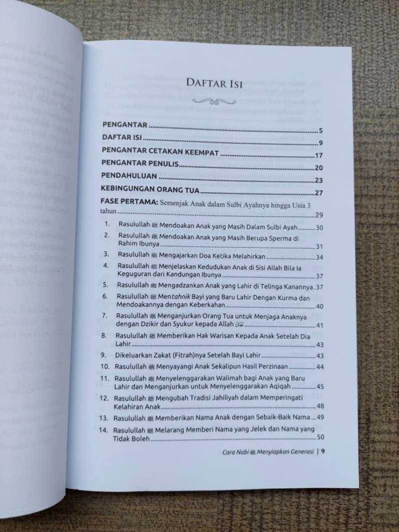 Promo Ori Buku Cara Nabi Menyiapkan Generasi Sebelum Lahir - Usia Pra ...