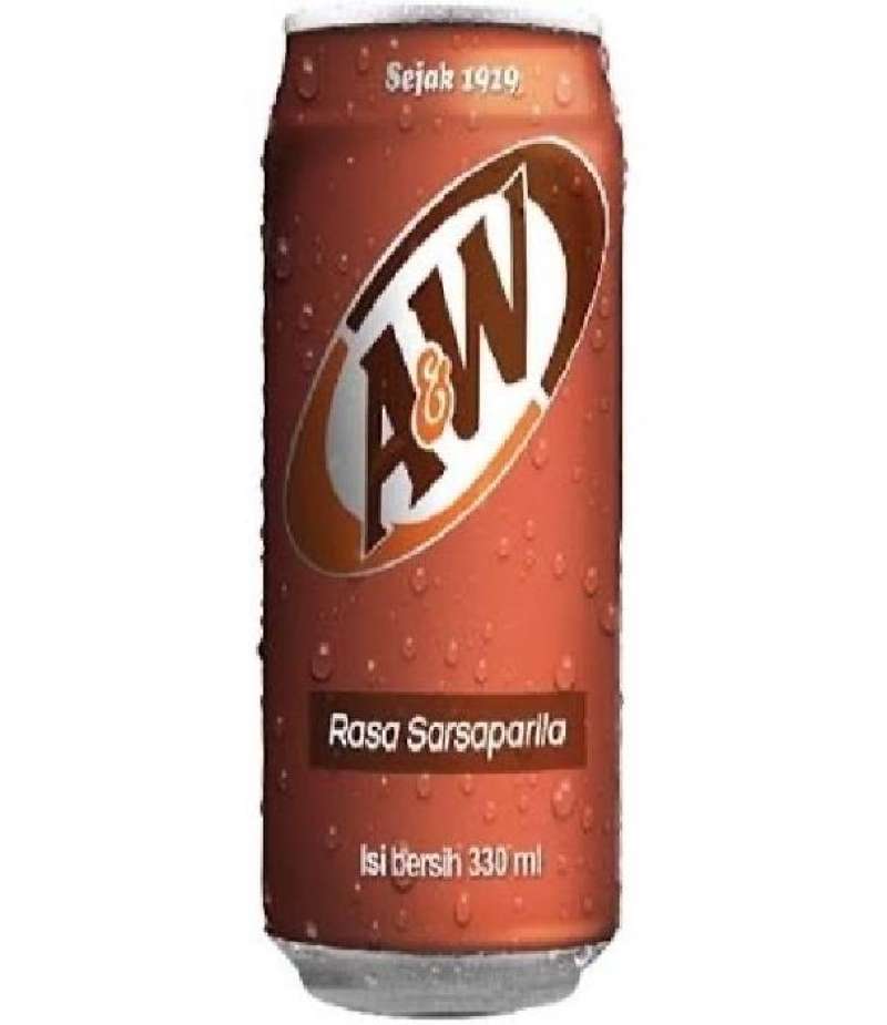 Jual Aw Rootbeer / A&w Root Beer L Sarsaparila 1 Dus / Karton 24 Kaleng ...