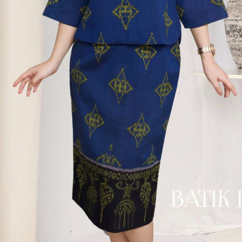 Jual Batik Kultur Set - Bcr & Sfs - Twinkling Stars Tenun In Navy Black Di Seller Sangninja ...