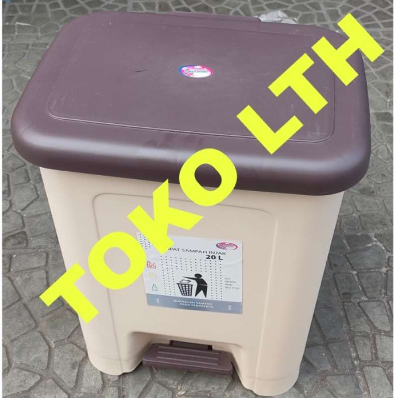 Jual Tempat Sampah Injak Segi 20 Liter Lovenia Kotak Sampah 20 Ltr Di ...