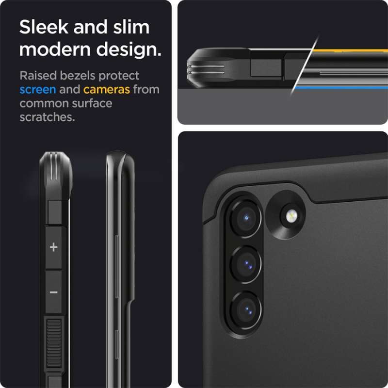 Promo Case Samsung Galaxy S21 Fe Spigen Tough Armor Stand Anti Crack Casing - Black Diskon 30% ...