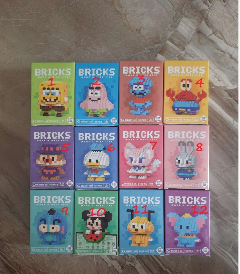 Jual Bricks Character Bulding Block Lego Mini Nano Brick Lego Spongebob ...
