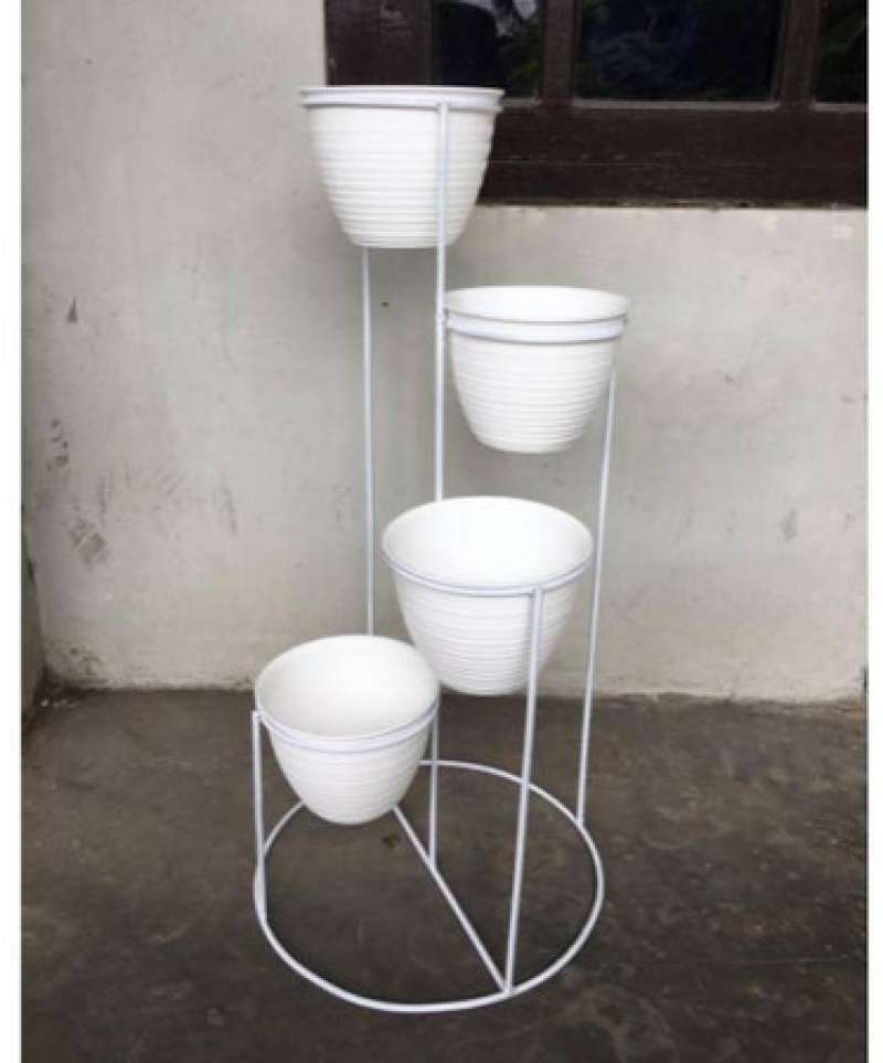 Jual Standing Pot Lingkaran 4in1 / Pot Standing Besi / Standing Pot ...