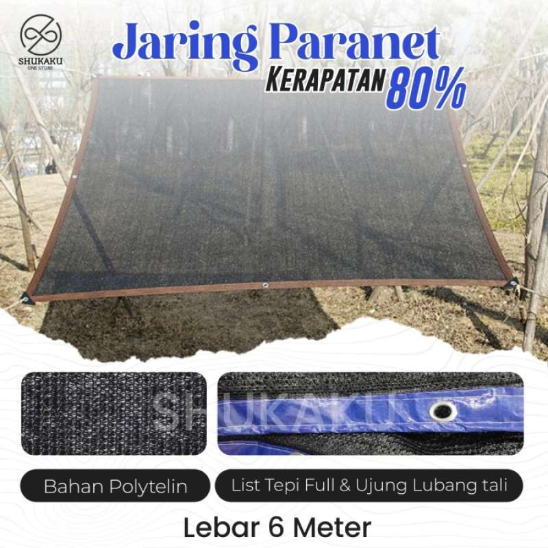 Jual Paranet 80 Lebar 6 Meter Jaring Tanaman Anti Panas Matahari Shade ...