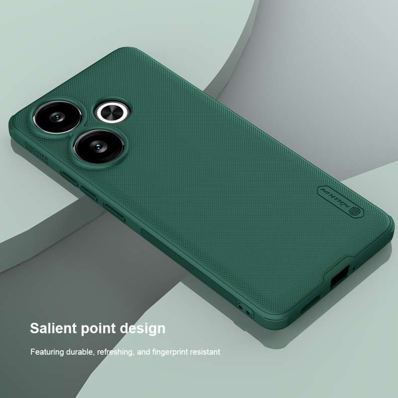 Jual Case Xiaomi Poco F6 Nillkin Frosted Pro Hybrid Casing - Deep Green ...