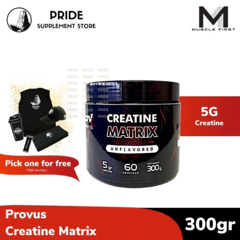 Promo Provus Creatine Matrix Monohydrate 300gr 60 Serving Diskon 33% Di ...