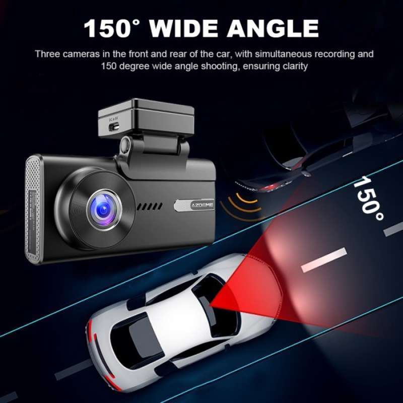 Promo Azdome M580 5k 3 Camera Dashcam Dash Cam Car Kamera Mobil ...