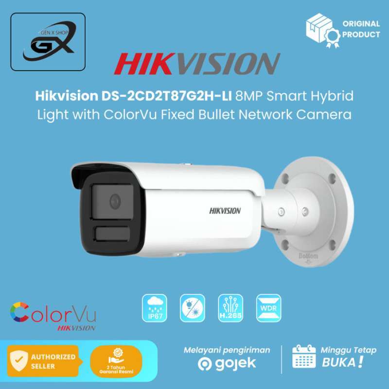 Promo Hikvision Ds-2cd2t87g2h-li 8mp Smart Hybrid Light With Colorvu Fixed Diskon 23% Di Seller ...