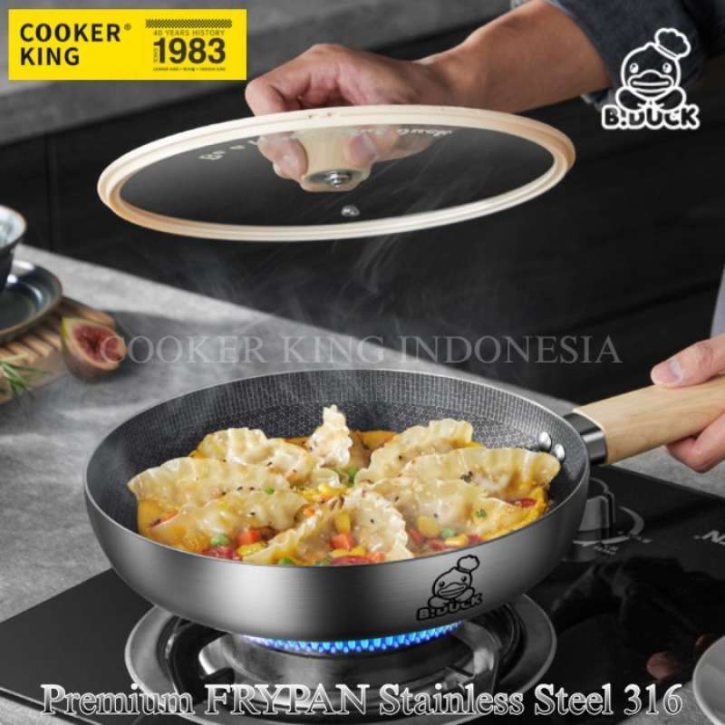 Promo Cooker King Frying Pan Stainless Steel Sus316l B.duck Series ...