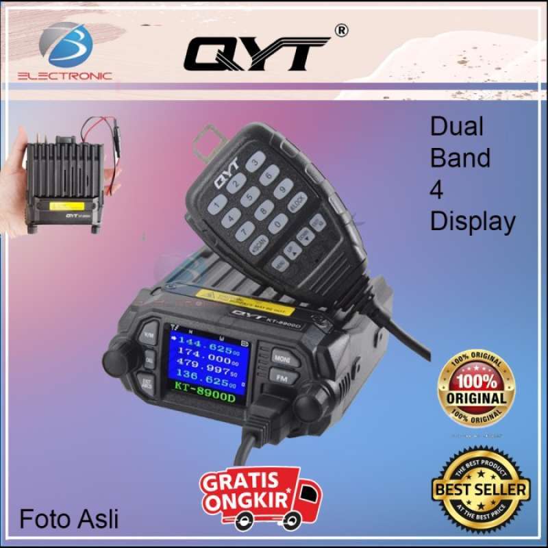 Jual Radio Rig Qyt Kt-8900d Dual Band Quad Standby 5tone 25w Vhf Uhf ...