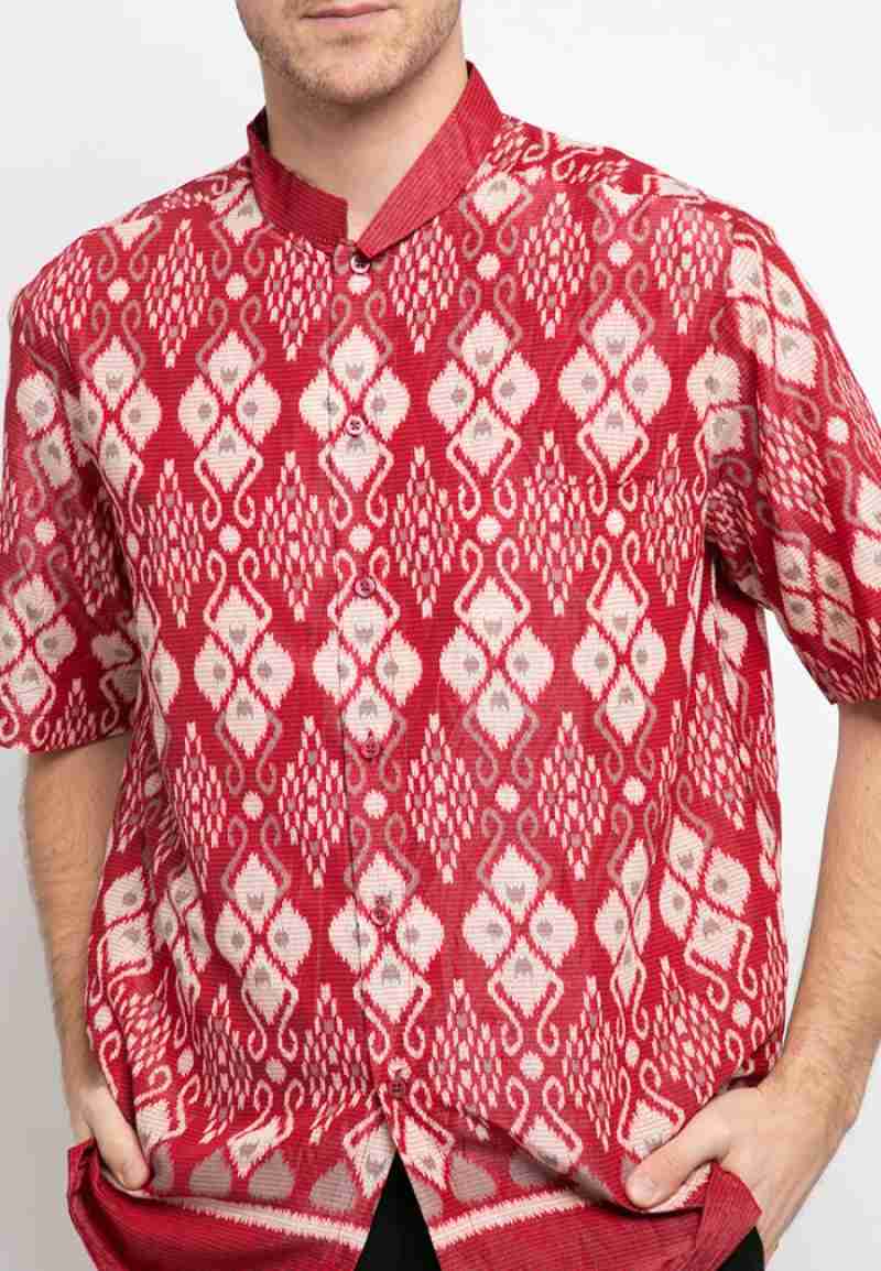 Jual Adikusuma By Arjuna Weda Hem Batik Koko Pria - Merah - S Merah Di ...