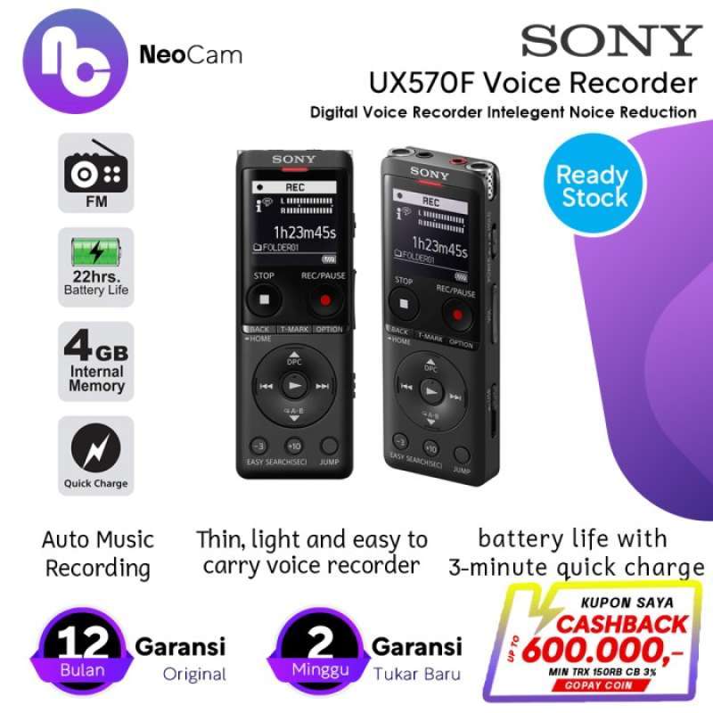 Jual Sony Icd-ux570f Perekam Suara Sony Icd-ux570f Voice Digital ...