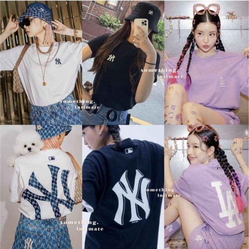 Promo New Era Mlb Korean New York Yankees Basic Embroidered Oversized ...