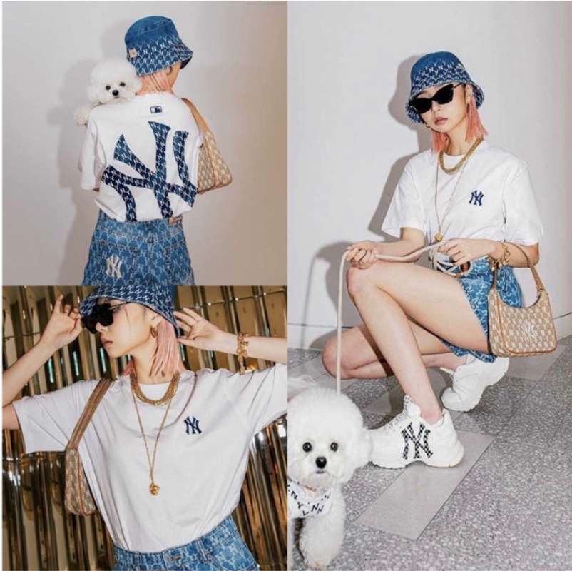 Promo New Era Mlb Korean New York Yankees Basic Embroidered Oversized ...