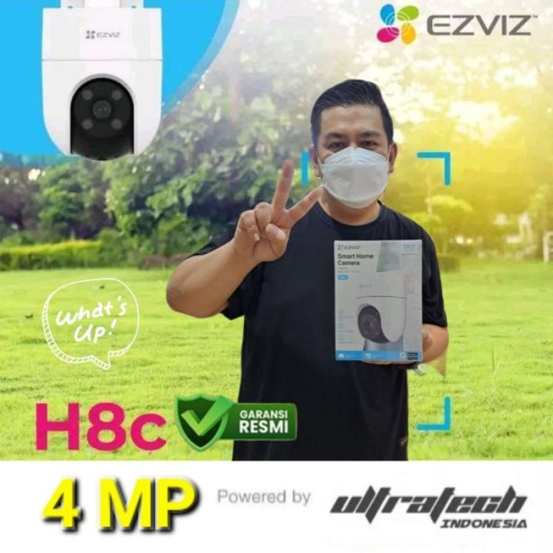 Promo H8c 4mp Wireless Ipcam 2-way Talk Ptz Outdoor Color Night Vision ...