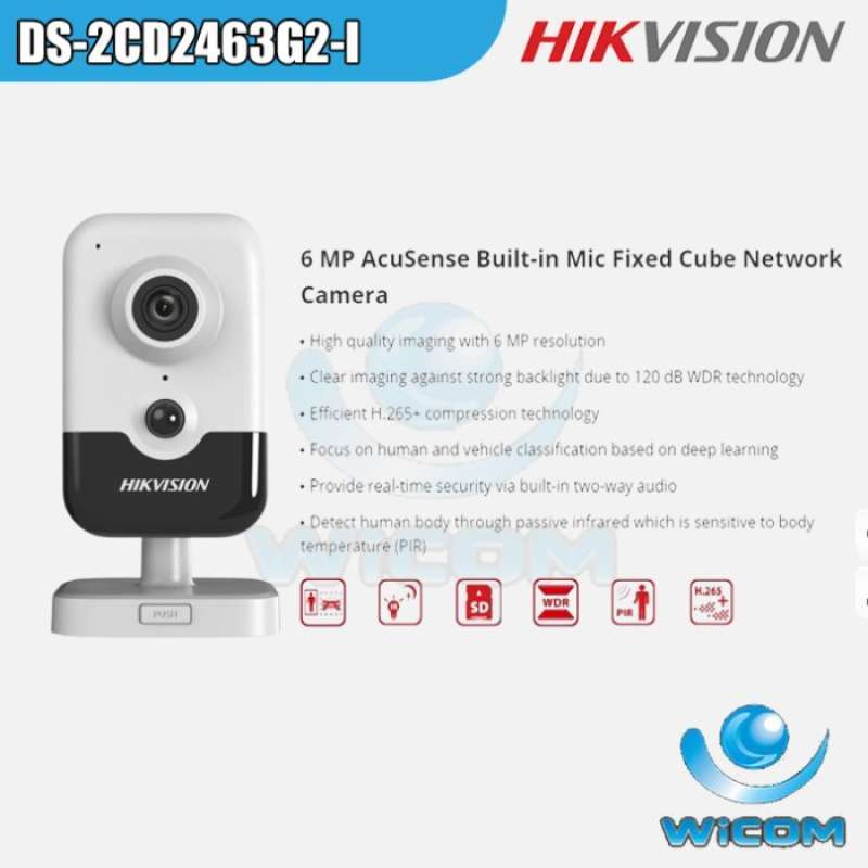 Promo Ip Camera Acusense Built-in Mic 6mp Ds-2cd2463g2-i Diskon 23% Di ...