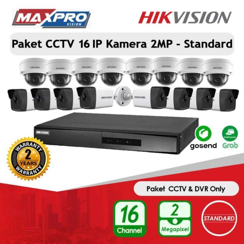 Promo Paket Cctv 16 Ip Camera 2mp Standard - Cctv Dvr Only Diskon 23% ...