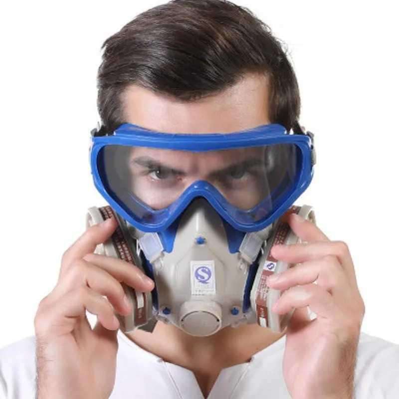 Jual Sjl Masker Gas Respirator Full Face With Activated Carbon Filter ...