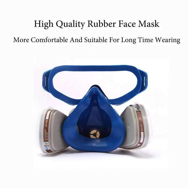 Jual Sjl Masker Gas Respirator Full Face With Activated Carbon Filter ...