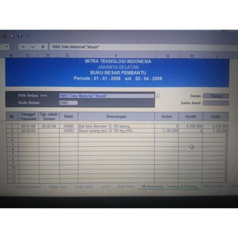 Jual Modul Program Aplikasi Excel Akuntansi Laporan Keuangan Bonus ...