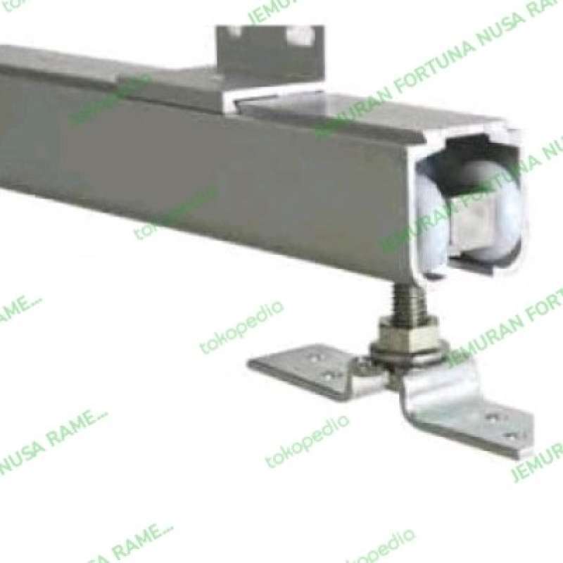 Promo Rel Sliding Untuk Pintu Max.100cm Aluminium Kayu Baja Type D4 ...